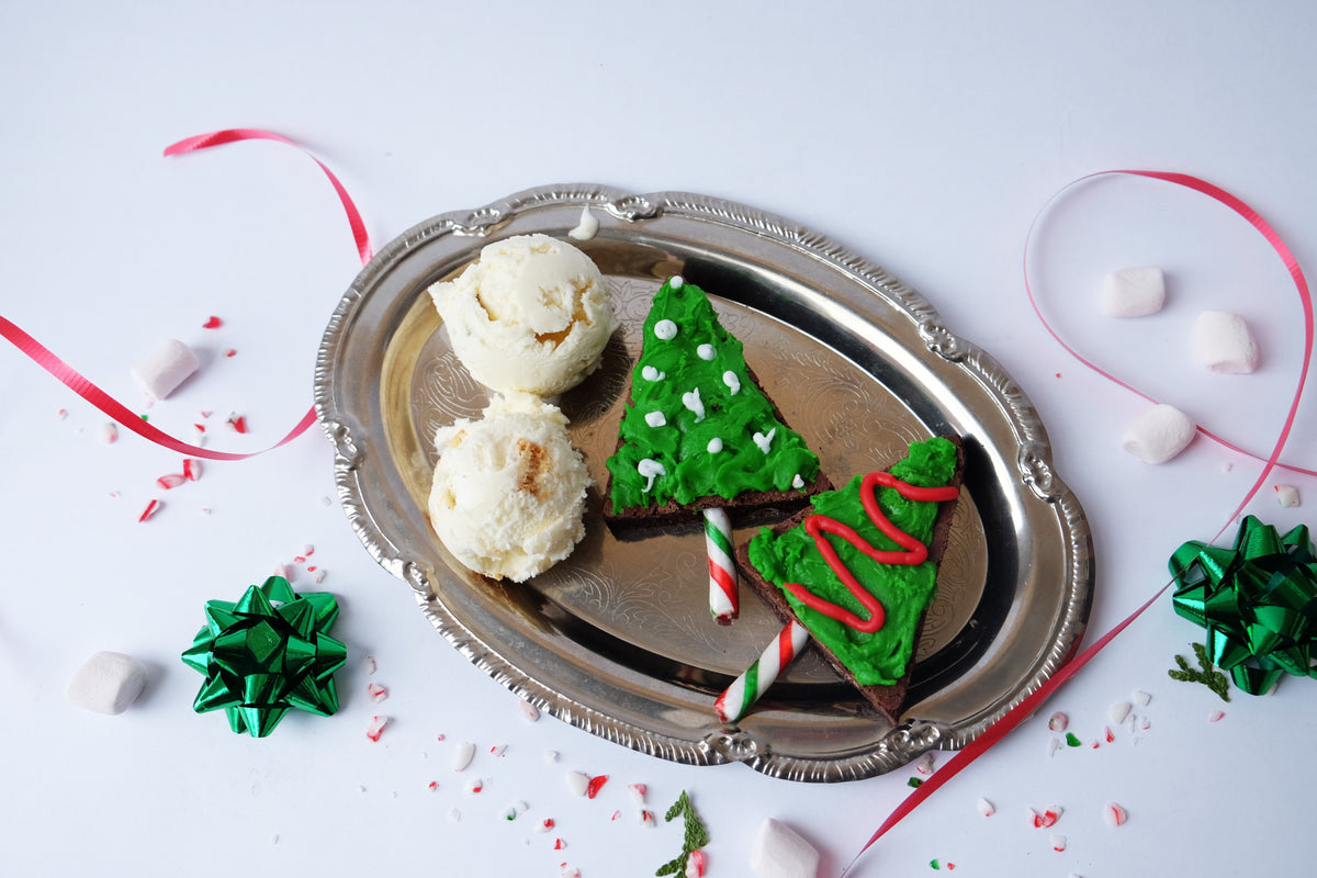 Holiday Brownie Trees & Ice Cream – Four All Ice Cream