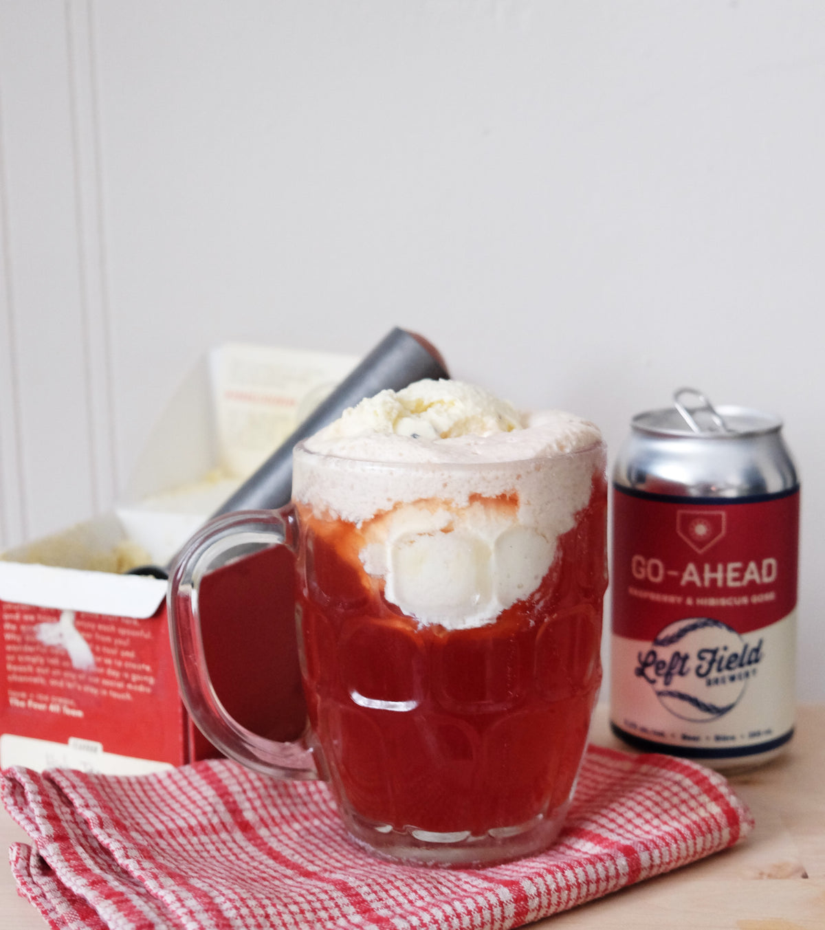 Wicked Wednesday: Raspberry Hibiscus Gose Float – Four All Ice Cream