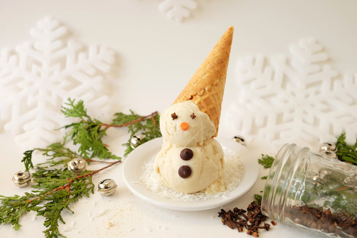 Try This At Home: Ice Cream Snowman – Four All Ice Cream